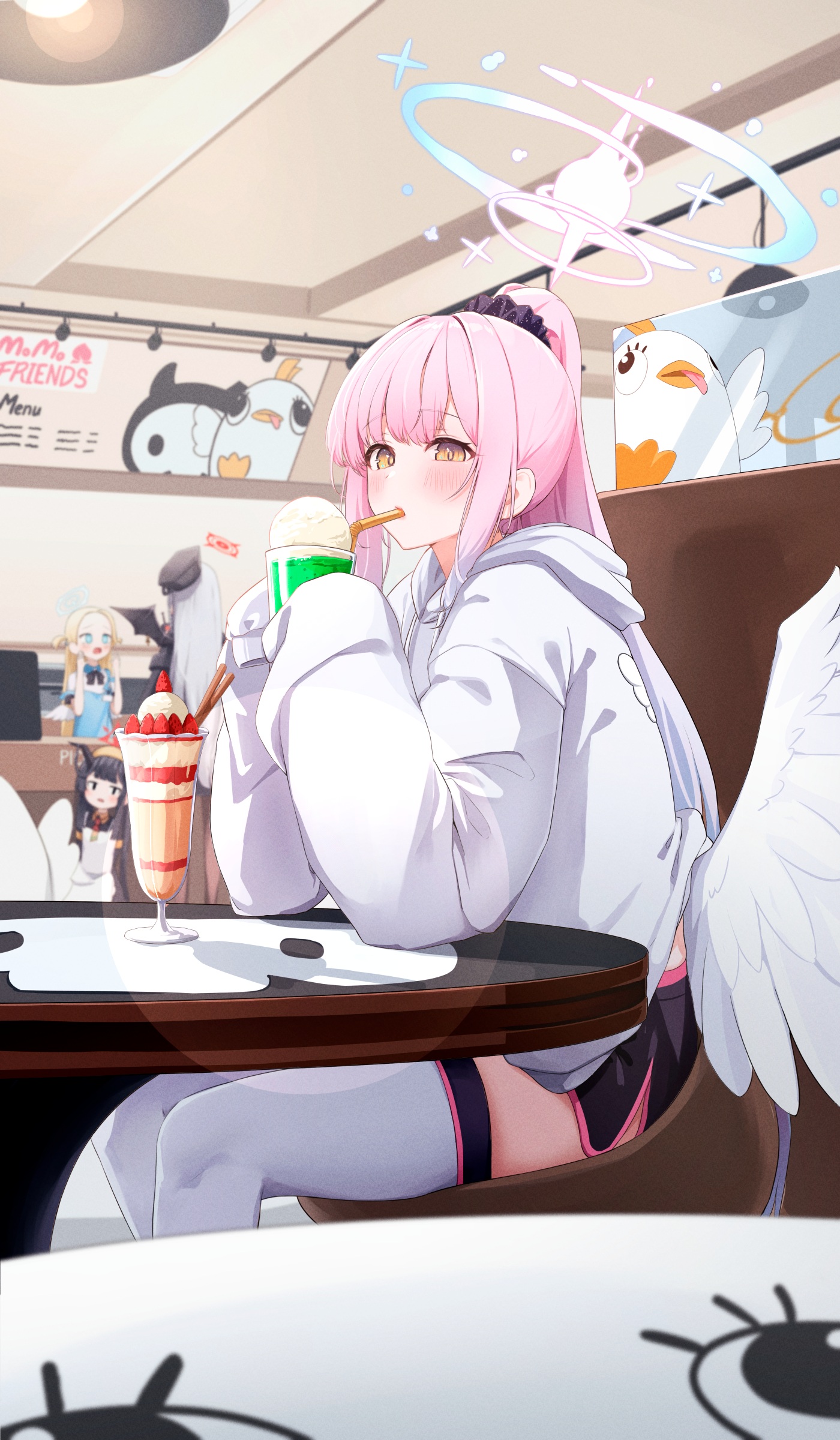 rodailuda blue archive misono mika angel thighhighs wings | #1122751 | yande.re